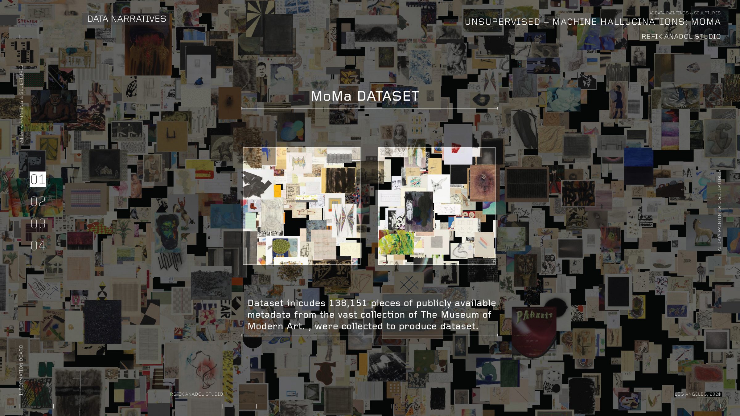 Unsupervised — Machine Hallucinations — MoMA - Refik Anadol