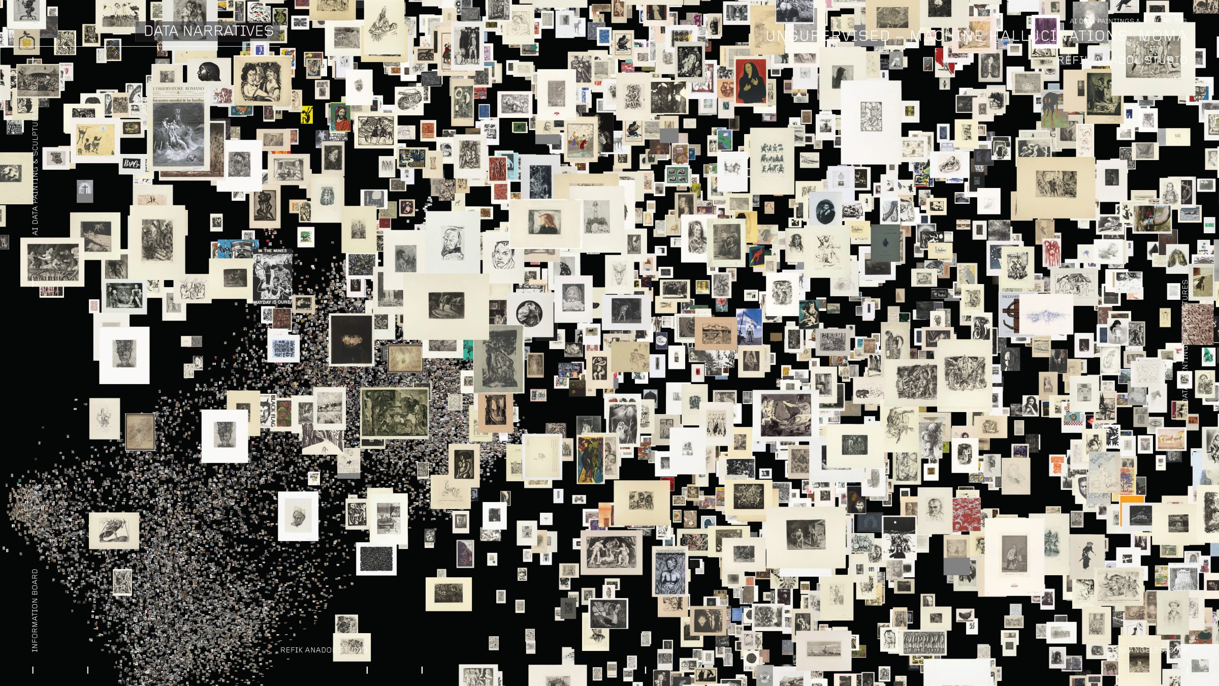 Unsupervised — Machine Hallucinations — MoMA - Refik Anadol